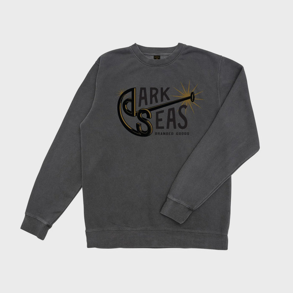 Dark Seas Branding Iron Fleece - Black | Mango Surfing